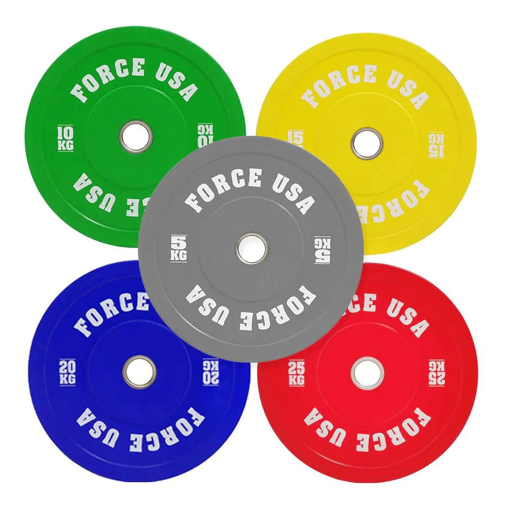 Force USA Pro Grade Coloured Bumper Plates – AlQudra Sports Equipment
